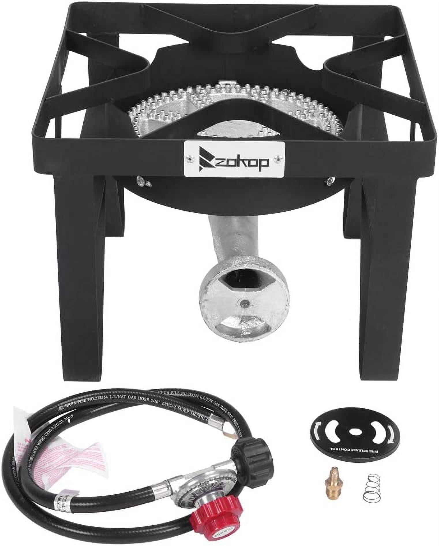 Outdoor Propane Burner, 200,000 BTU Propane Stove with 0-20 PSI ...