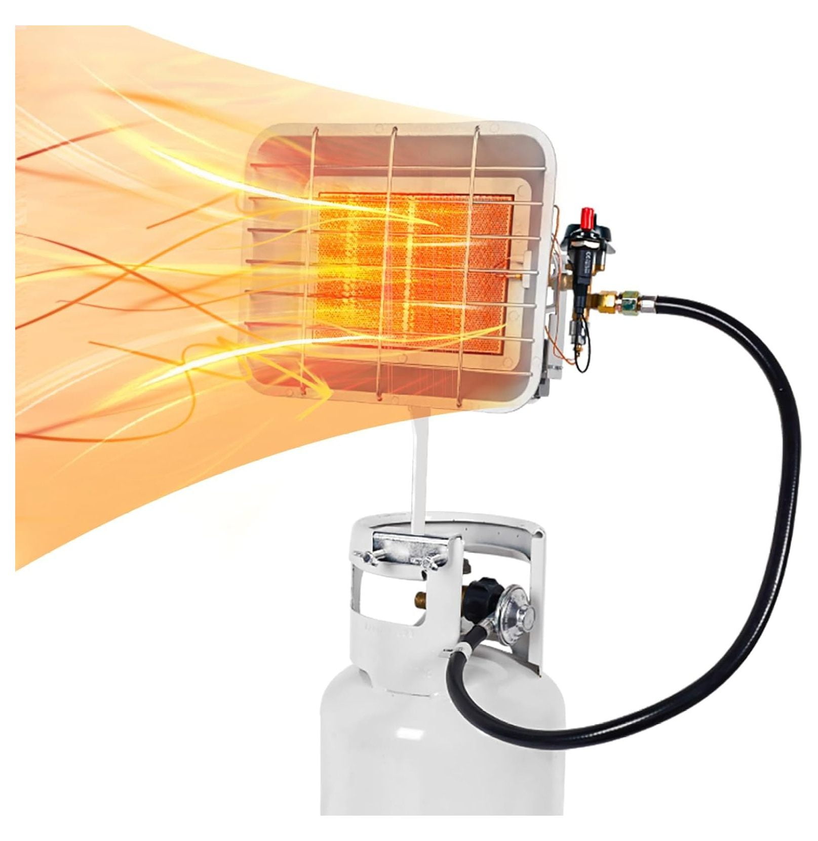 Outdoor Propane Heaters 13000 BTU with Safety Shut-off & Tip-over Ceramic Heat Small Propane RV ...