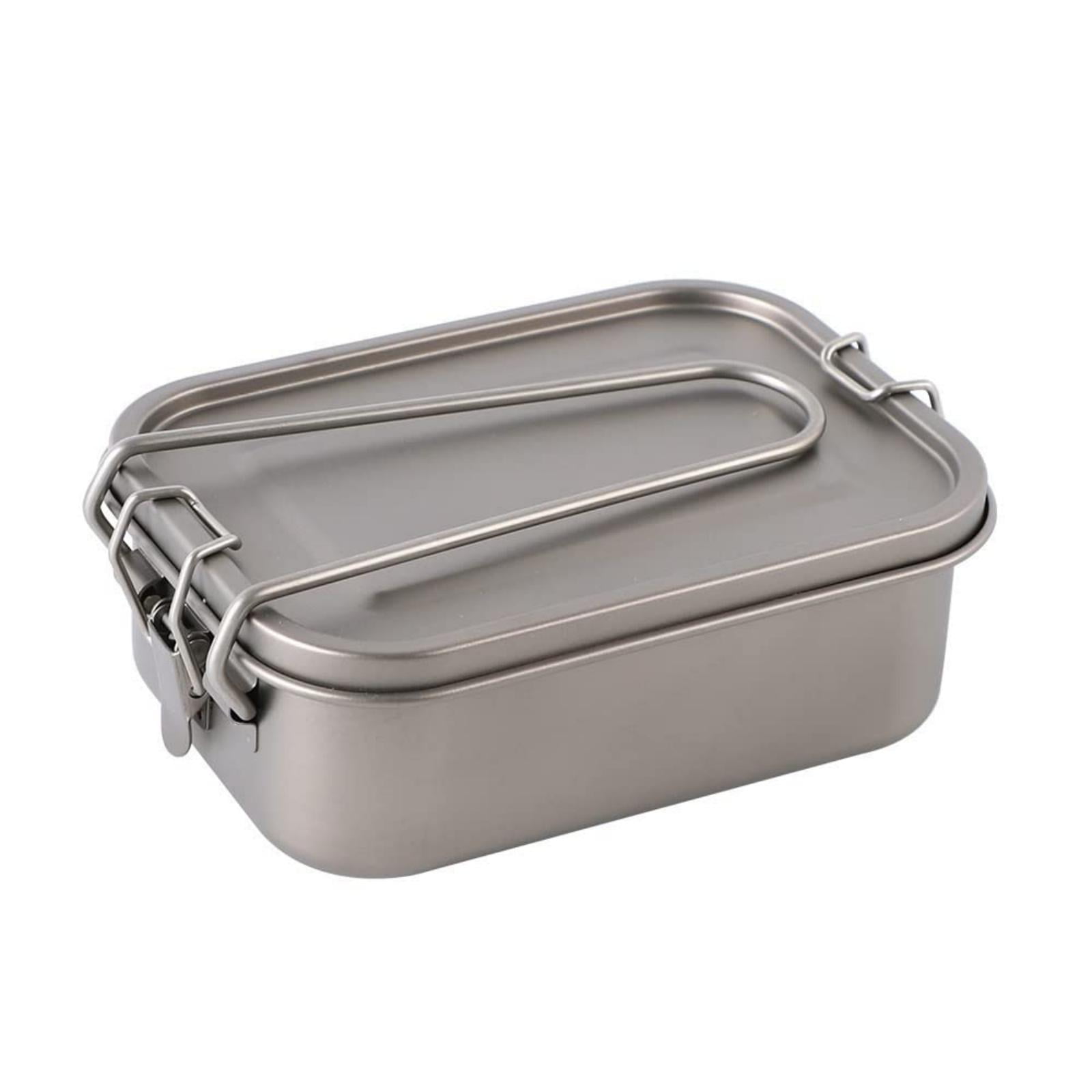 Outdoor Pure Titanium Lunch Box Camping bento Box Lunch Box Picnic Box ...