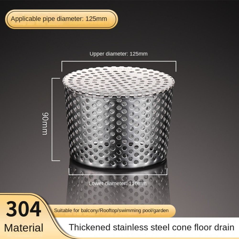 Outdoor Rain Pipe Cap Anti Blocking Roof Cover Circular Shape Stainless ...