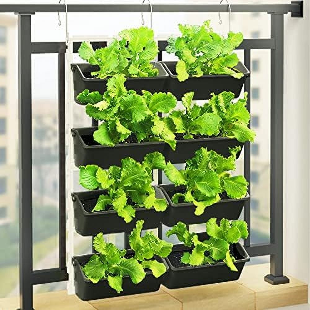 Outdoor Raised Garden Bed 4-Tiers Vegetable Elevated Planter Herb ...