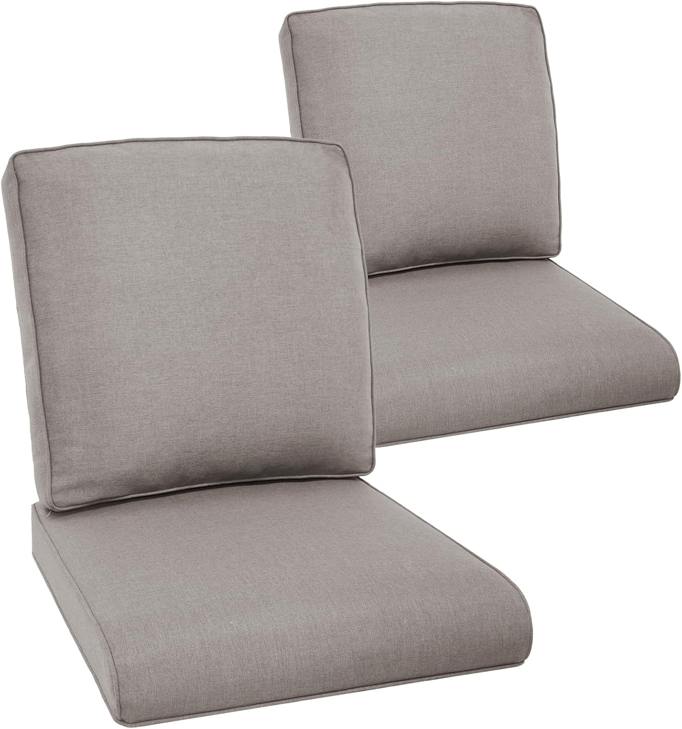 Outdoor Rattan Chair Cushions Set of 2 - Outside Durable Thick ...