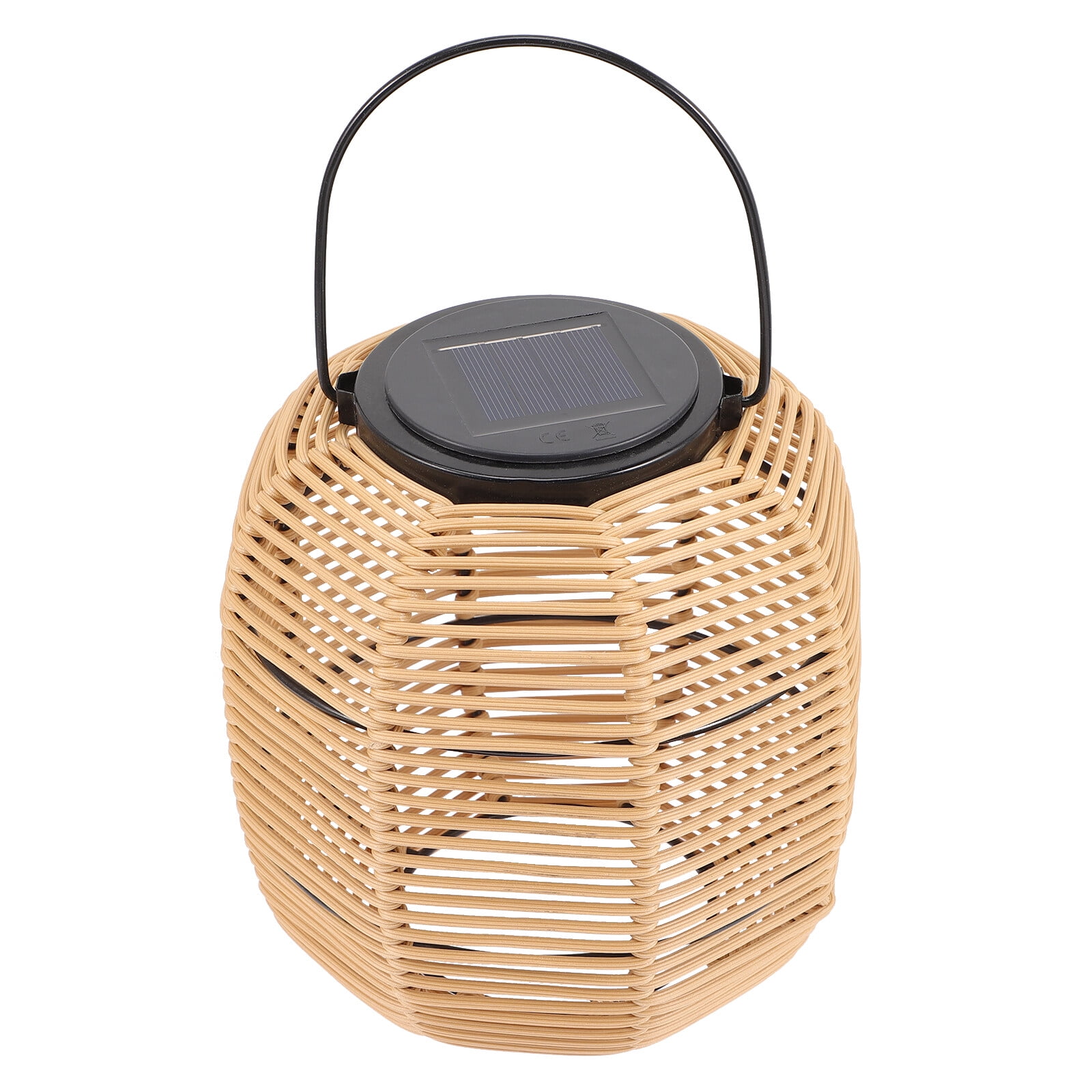 Outdoor Rattan Solar Lantern LED Hanging Light Garden Lamp - Walmart.com