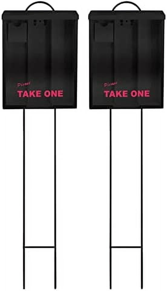 Outdoor Real Estate Brochure Box, Attached Yard Stake, Holds 250 8.5 x ...