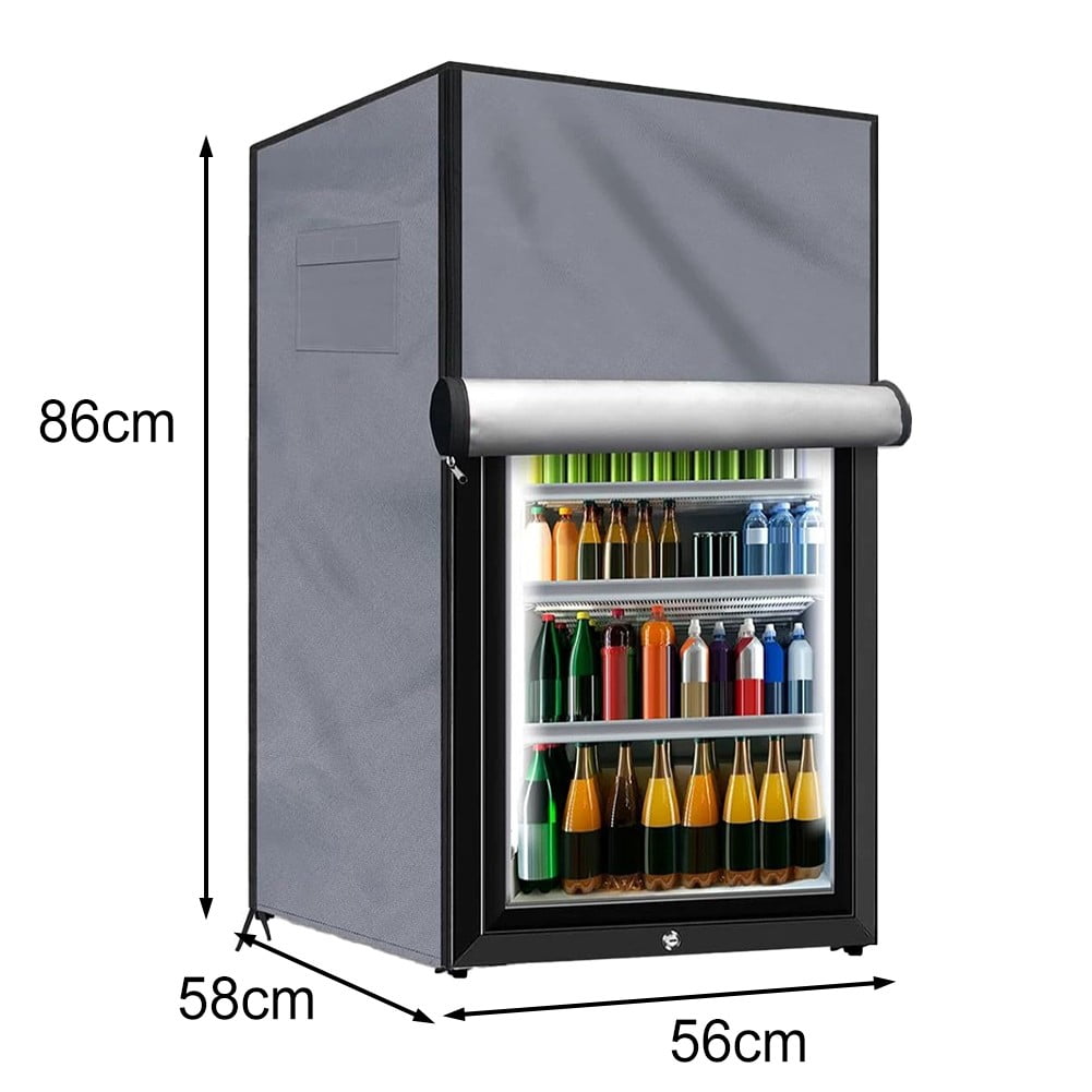 Outdoor Refrigerator Cover,210D Heavy Duty Waterproof Upright Fridge ...