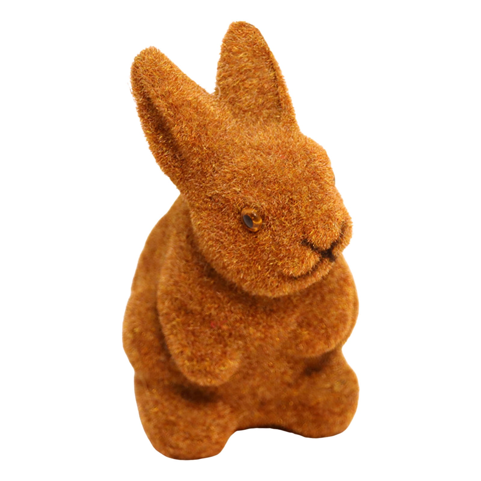 Outdoor Resin Easter Rabbits Figurines, Easter Moss Bunny Flocked ...