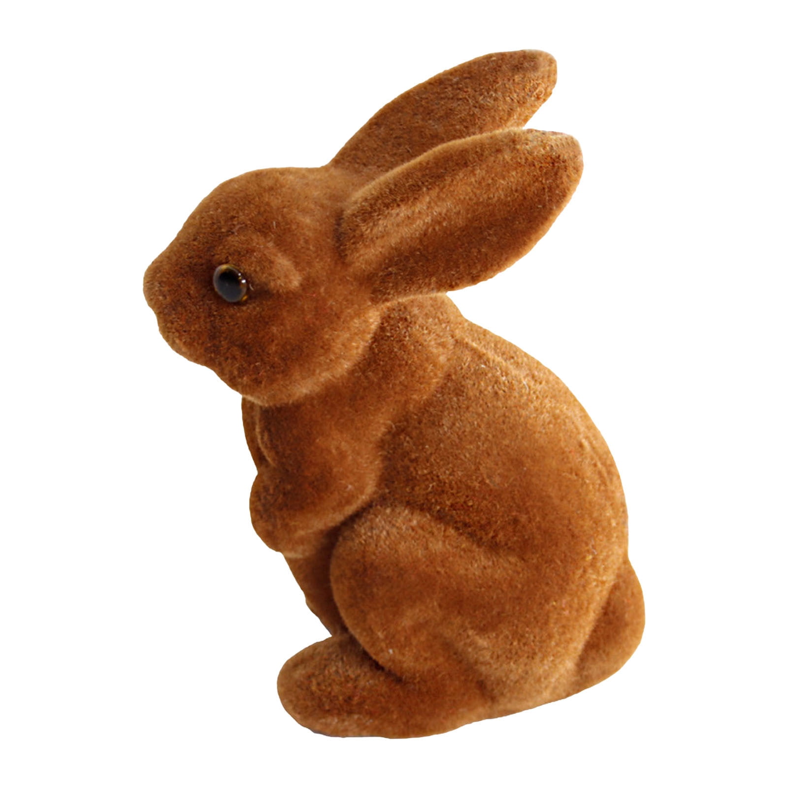Outdoor Resin Easter Rabbits Figurines, Easter Moss Bunny Flocked ...