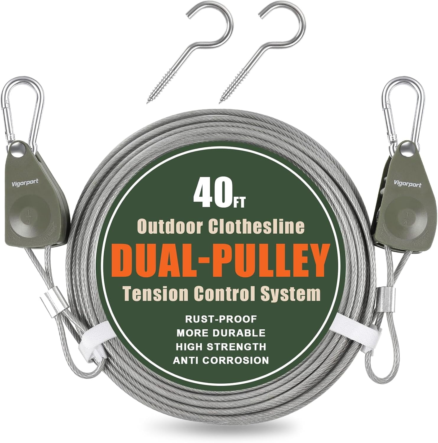 Outdoor Retractable Clothesline, Portable Travel Clothes Line, Heavy ...