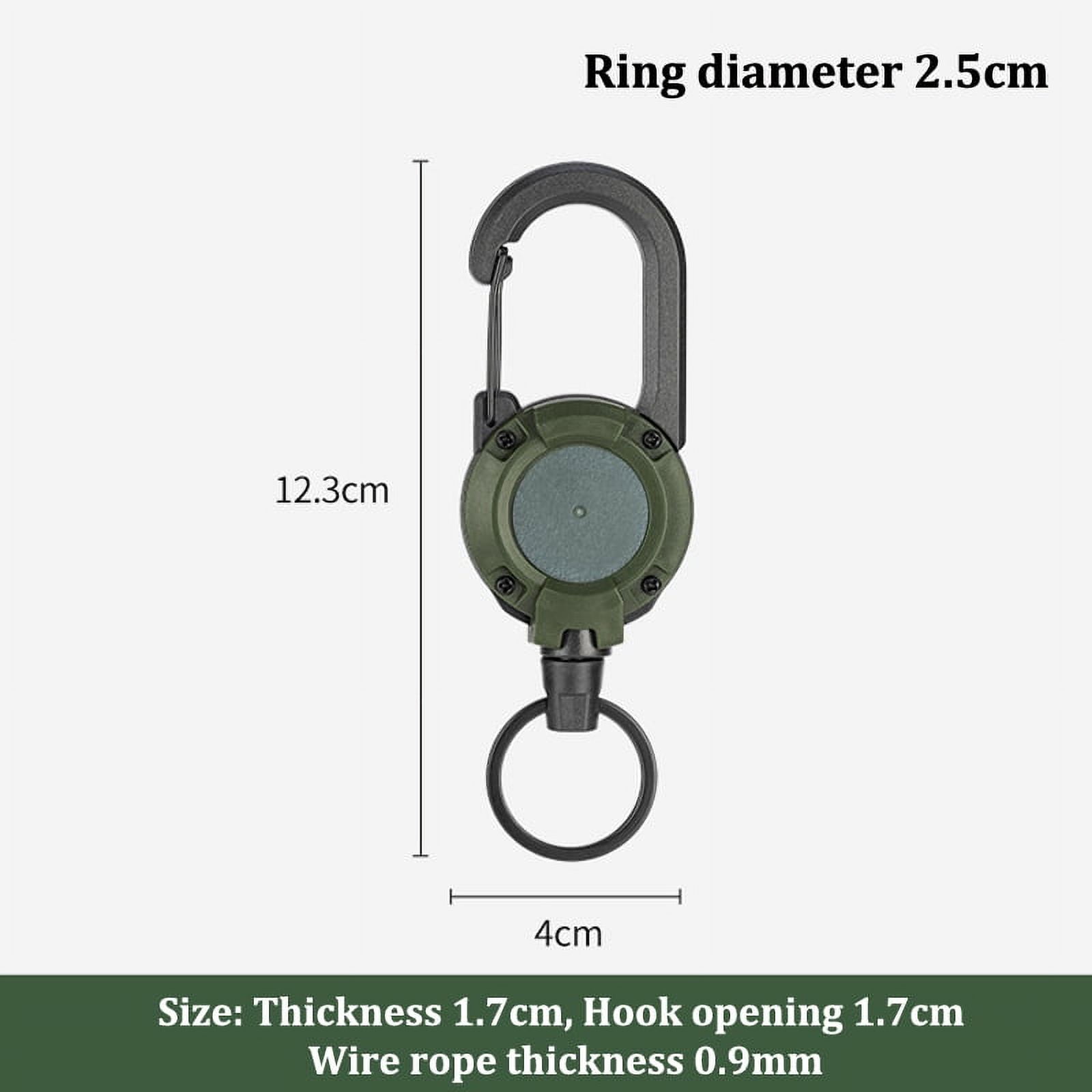 Outdoor Retractable Wire Rope Retractable Keychain Reel Retractable Key ...
