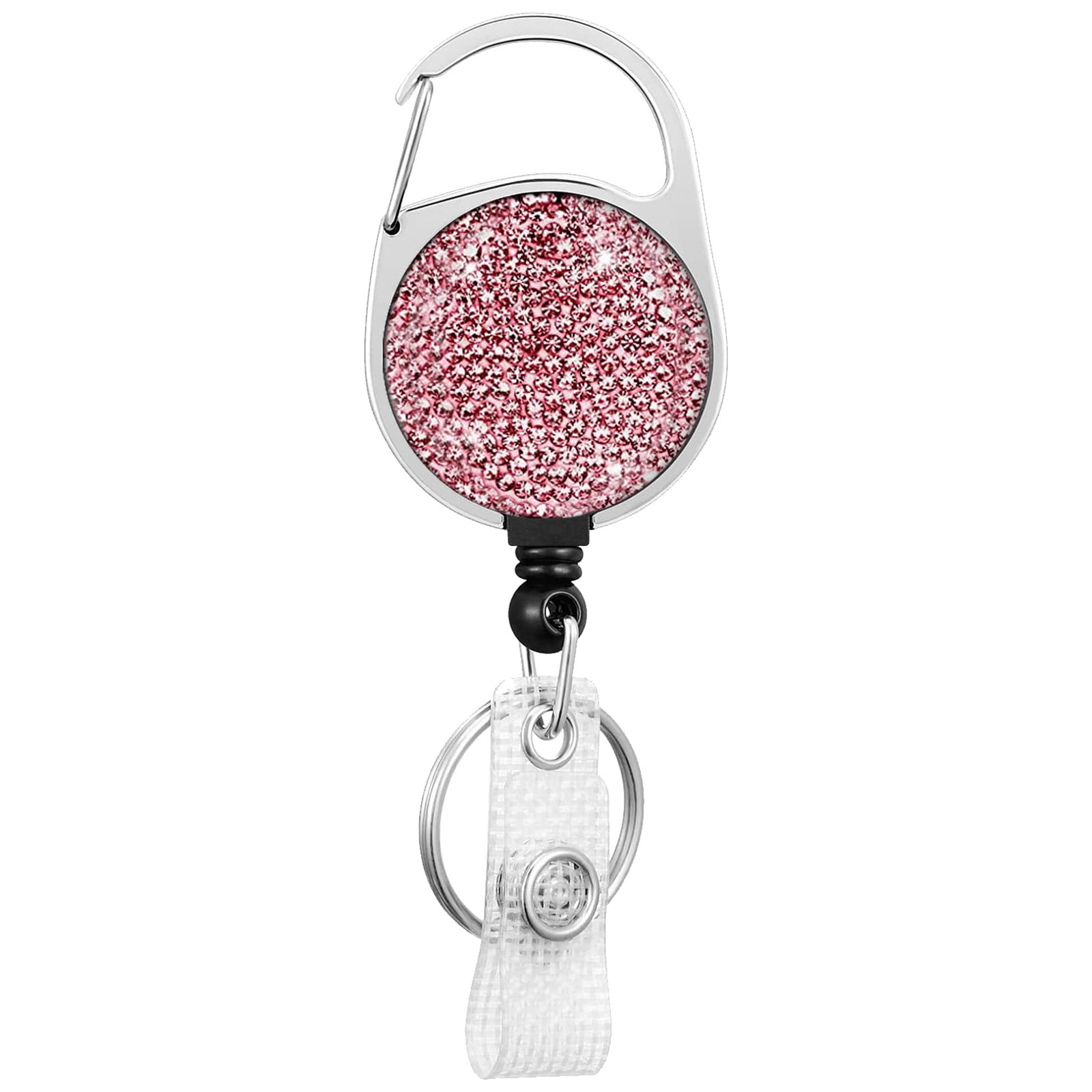 Outdoor Rhinestones Retractables Keychains Badges Holder Retractables ...