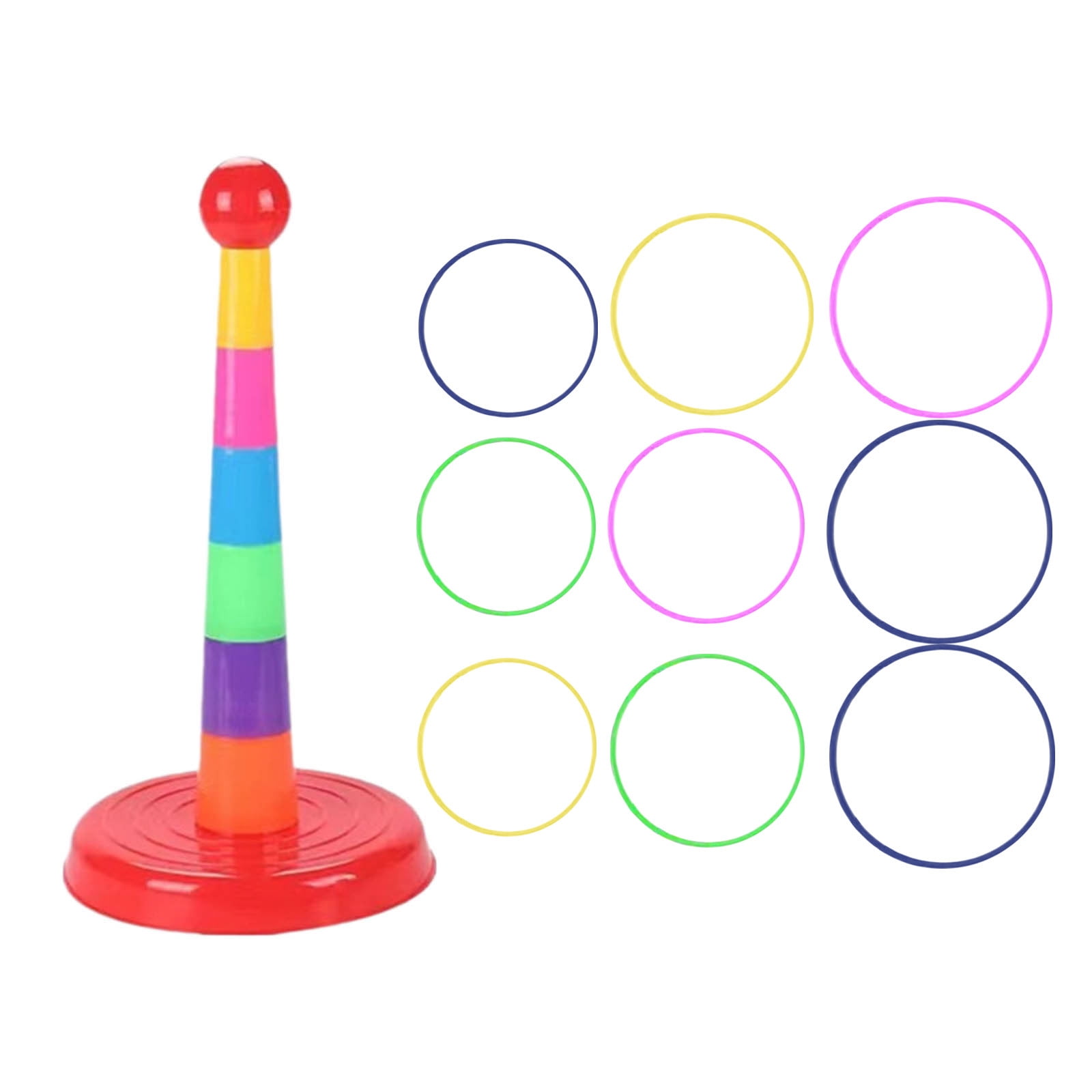 Outdoor Ring Toss Game Set for Adults & Kids, Portable Ring Toss Game, Classic Ring Toss Game ...