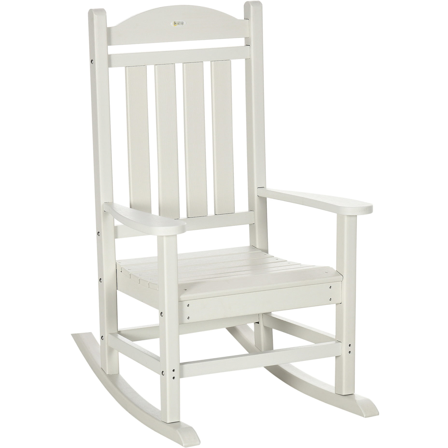 Outdoor Rocker Chair / HDPE Material, Rain-Resistant Slats / Easy to ...