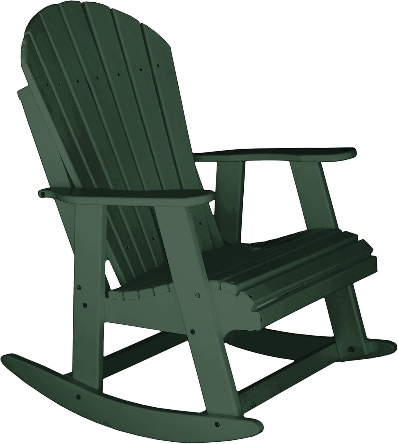 Outdoor Rocking Chair - Adirondack Rocking Chair for Front Porch - Poly ...