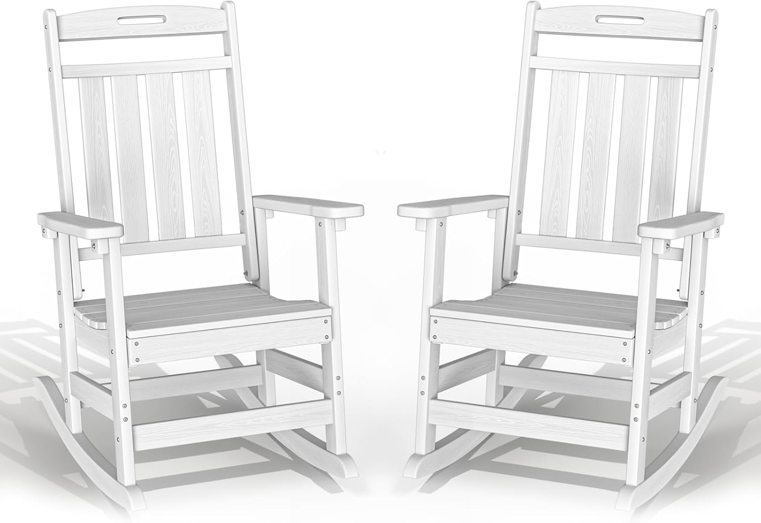 Outdoor Rocking Chair - All-Weather Resistant,HDPE Heavy Duty Patio ...