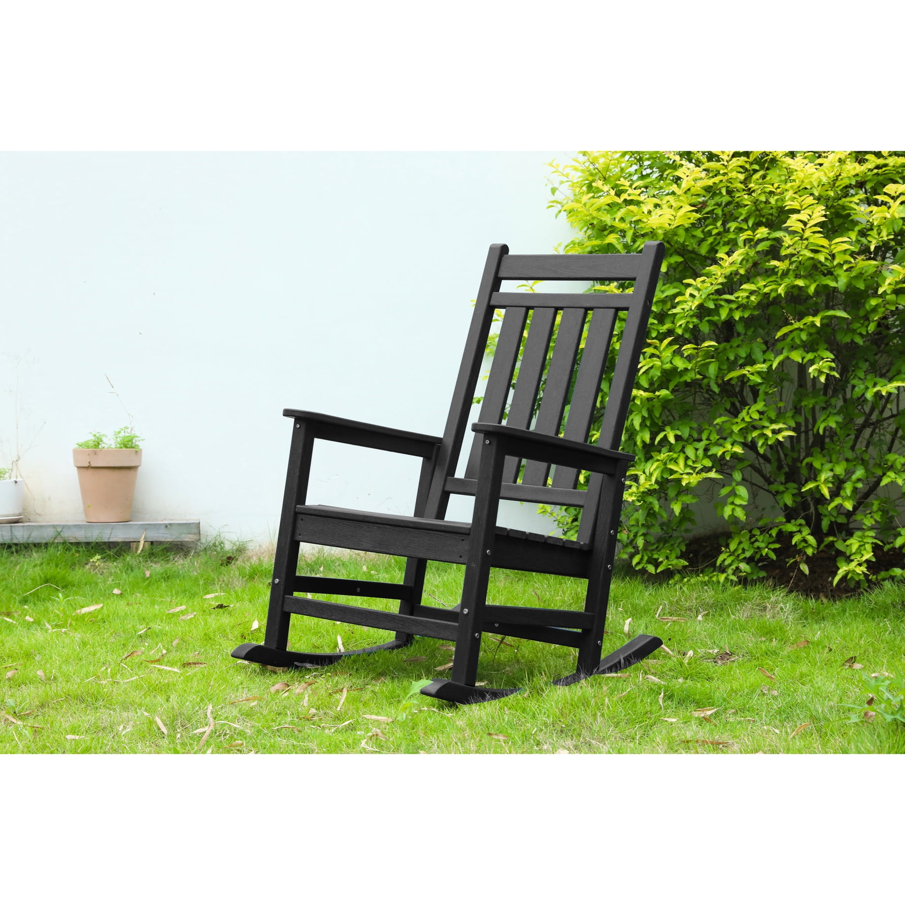 Outdoor Rocking Chair | Extra Height and Widened Seat | Resistant to ...