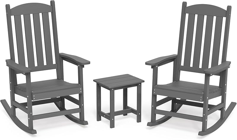 Outdoor Rocking Chair, HDPS Poly Rocking Chair, All Weather Resistant ...