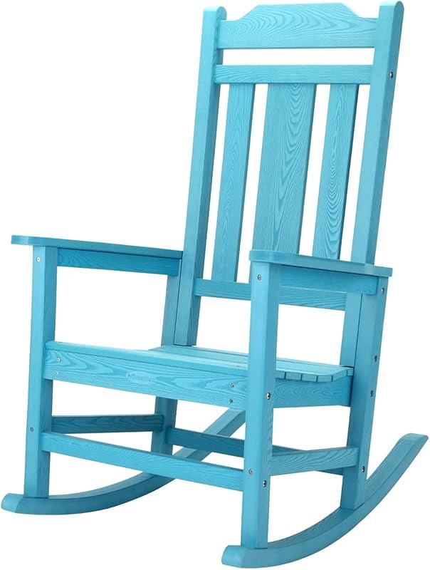 Outdoor Rocking Chair, HIPS All-Weather Resistant Patio Rocker Chair ...