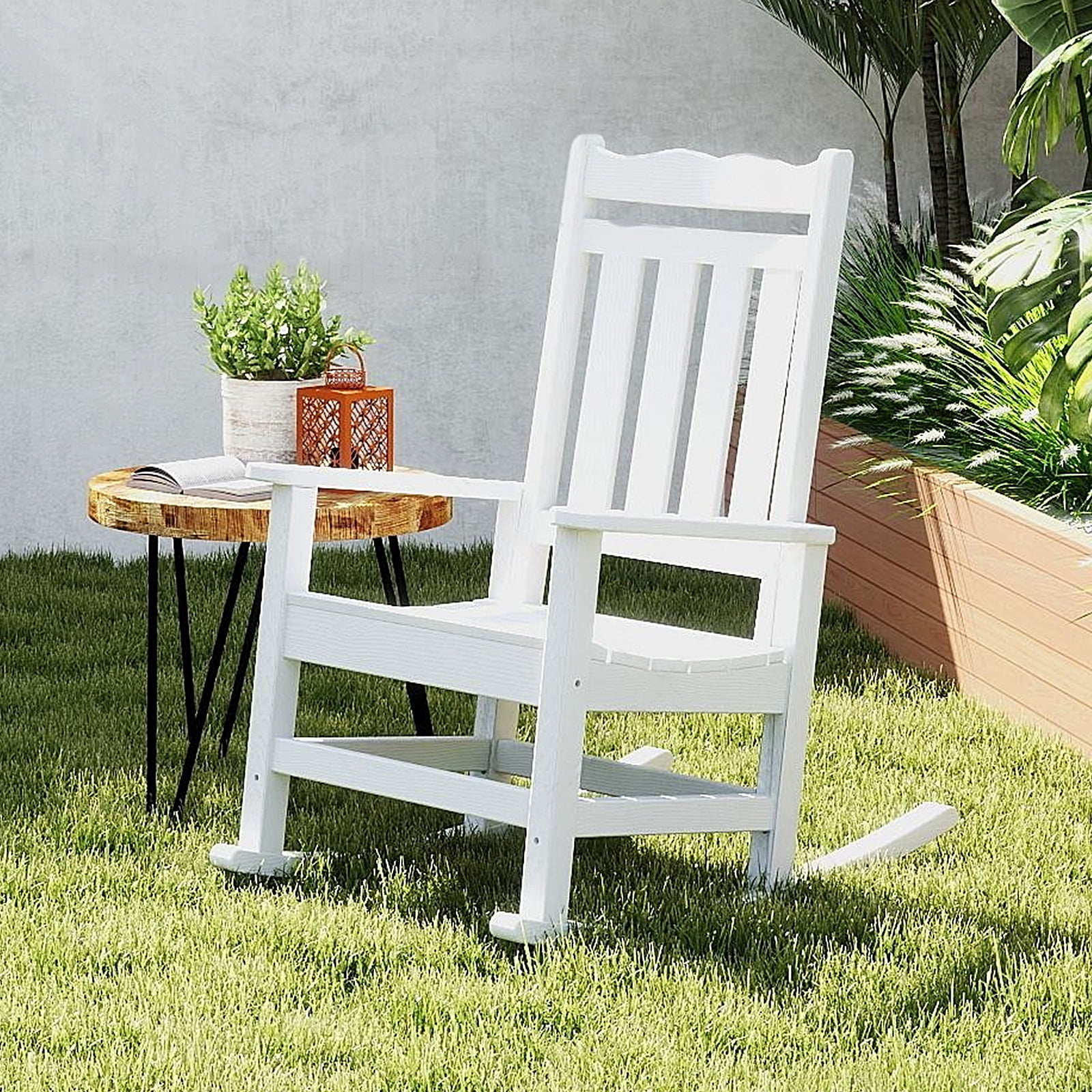 Outdoor Rocking Chair, HIPS All Weather Patio Rocking Chairs For Adult ...