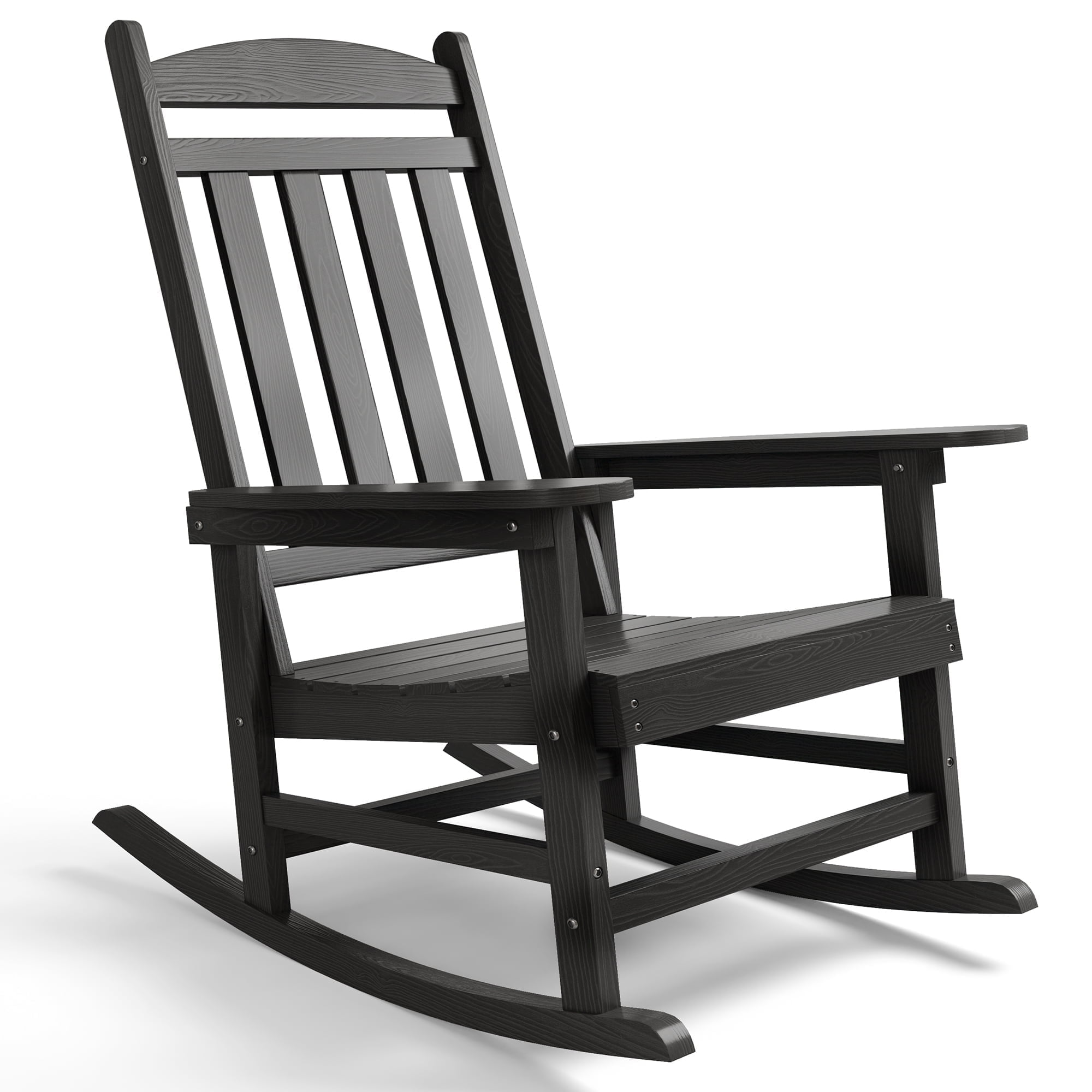 Outdoor Rocking Chair Set of 2, Lofka All Weather Patio Rocking Chair ...