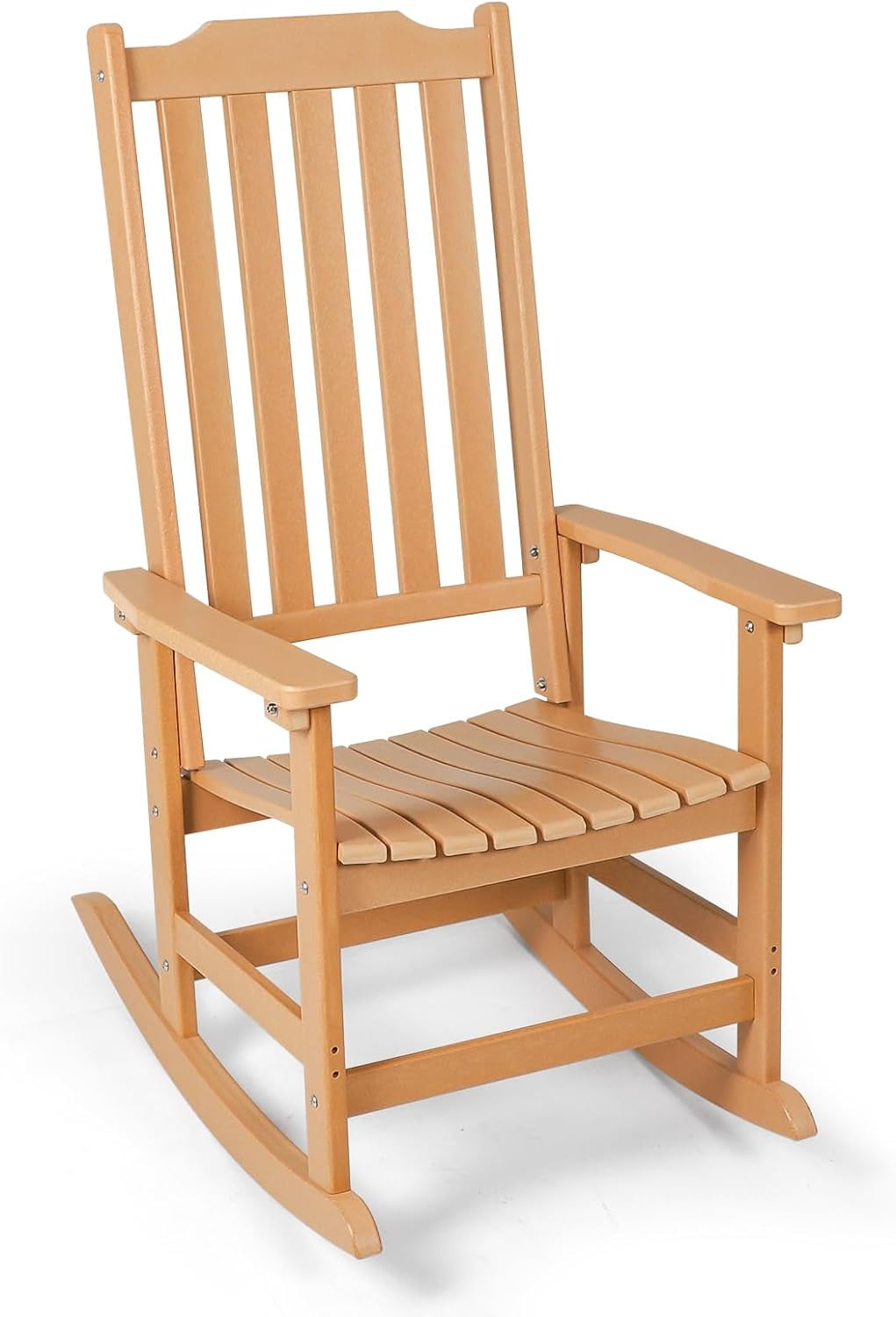 Outdoor Rocking Chair, Oversized All Weather High Back Porch Rocker ...