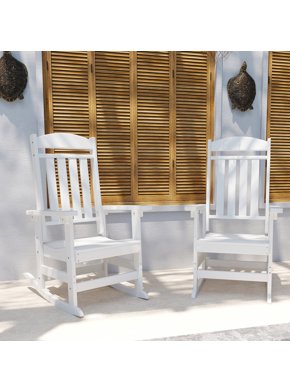 White Outdoor Rocking Chairs in Outdoor Rocking Chairs - Walmart.com