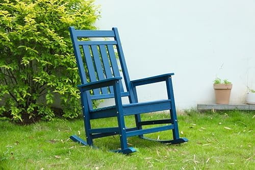 Outdoor Rocking Chair, Weatherproof Patio Rocking Chair, Oversized All ...