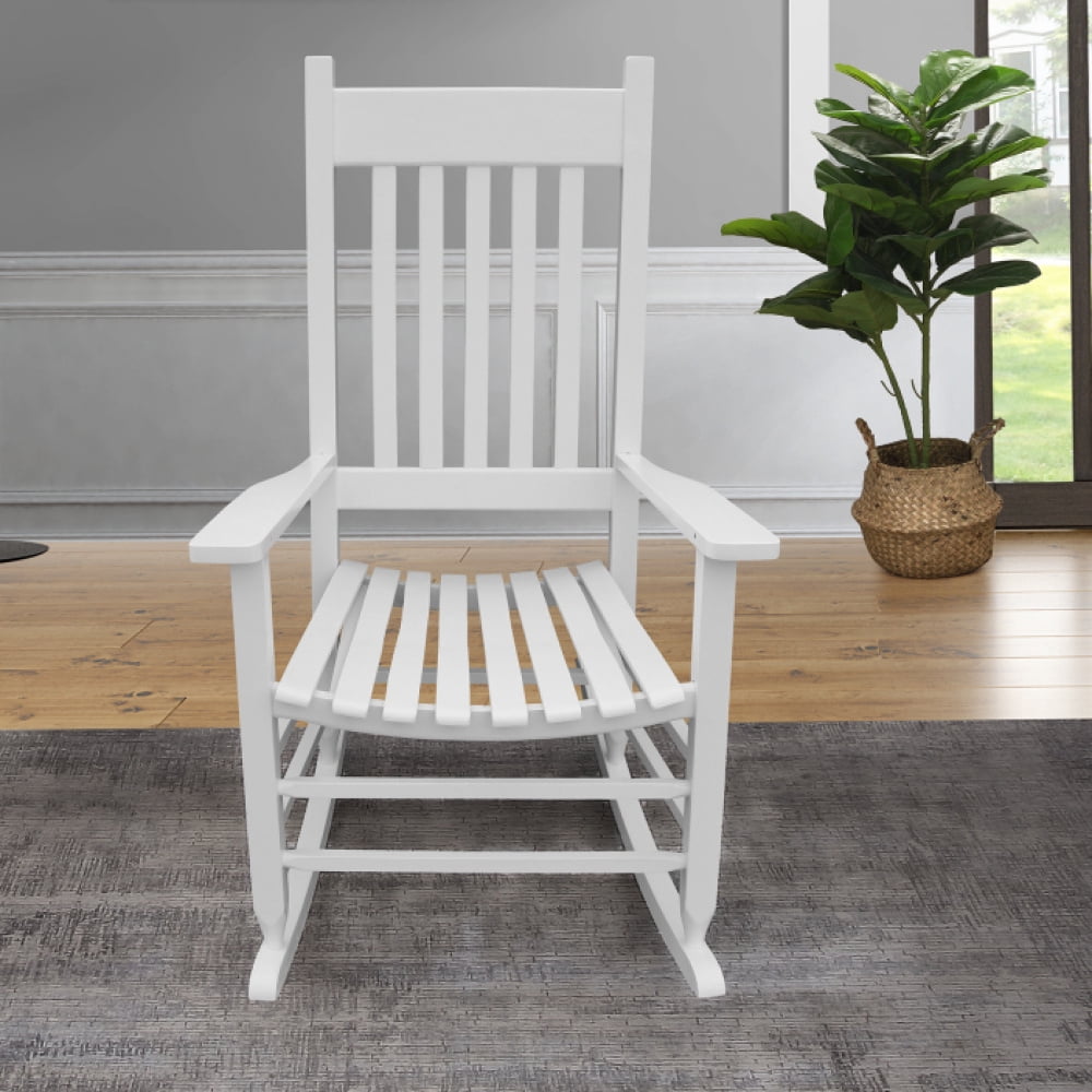 Outdoor Rocking Chair Wood Rocker, Patio Furniture for Porch, Garden ...