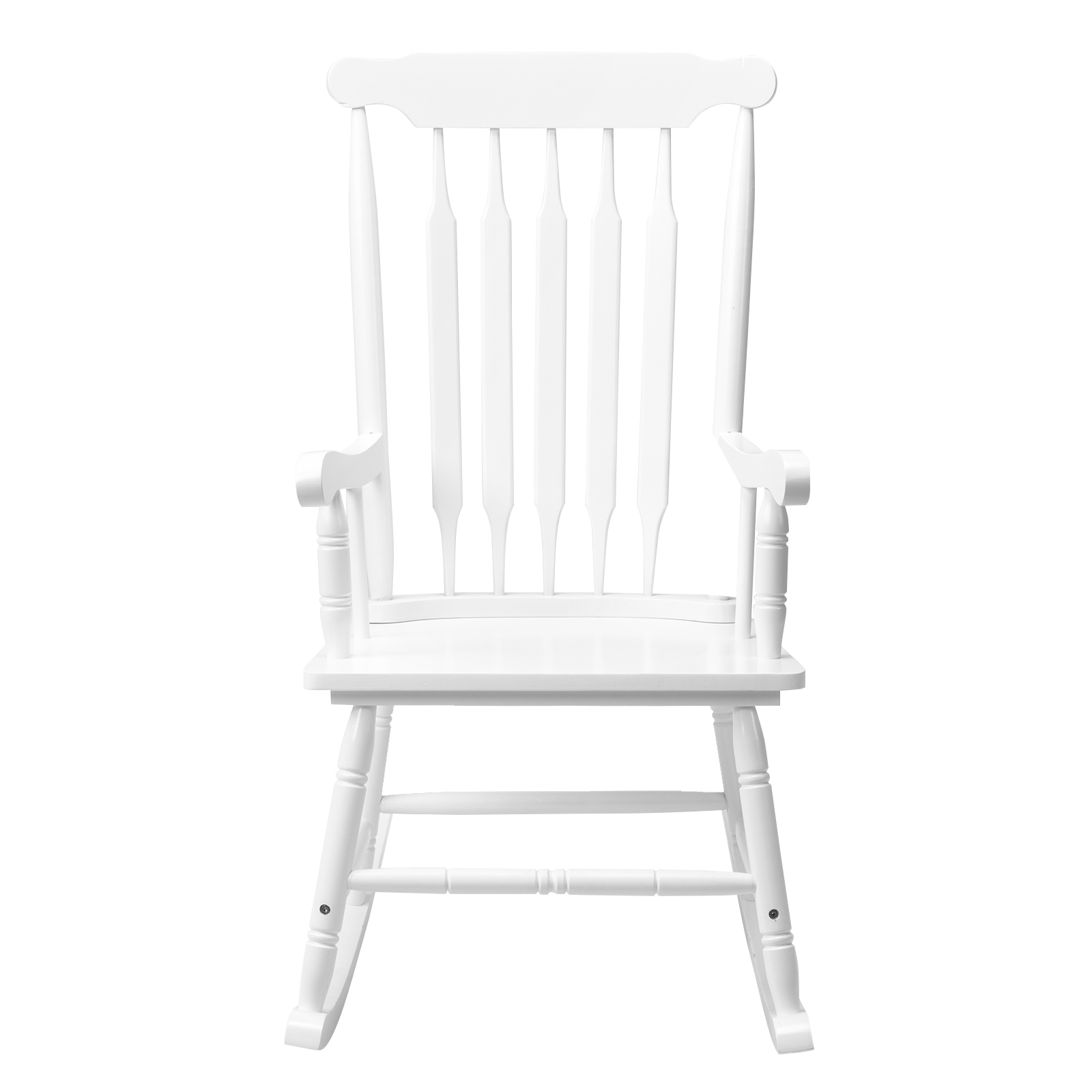 Outdoor Rocking Chair, Wooden Rocking Patio Chairs with High Back ...
