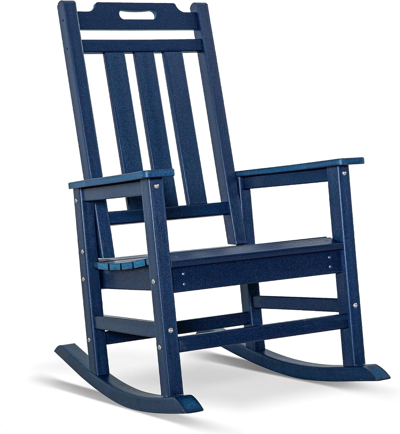 Outdoor Rocking Chairs, HDPE Oversized Patio Porch Rocker with 380lbs ...