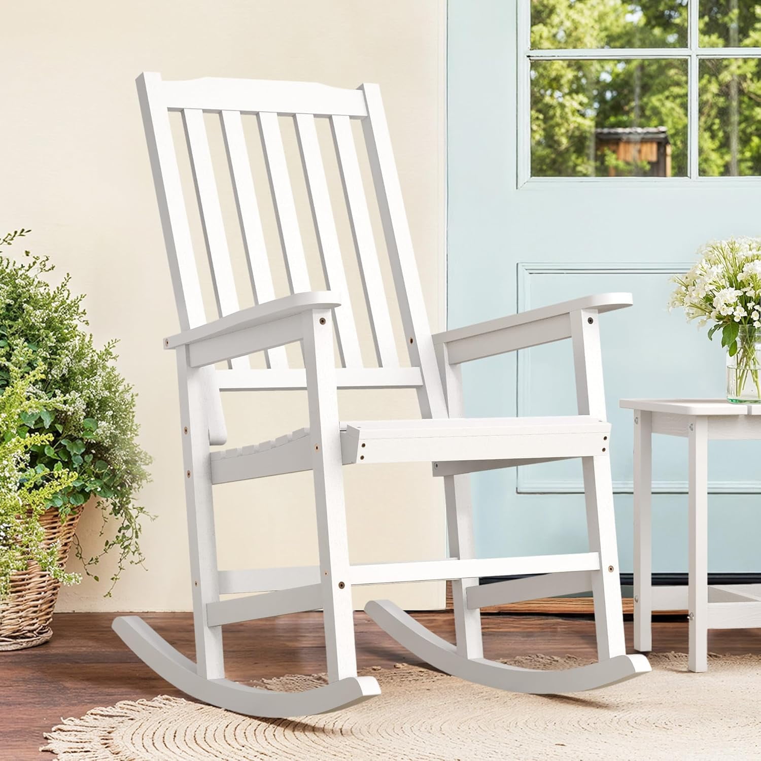 Outdoor Rocking Chairs, Rocking Chair Outdoor All Weather Wooden ...