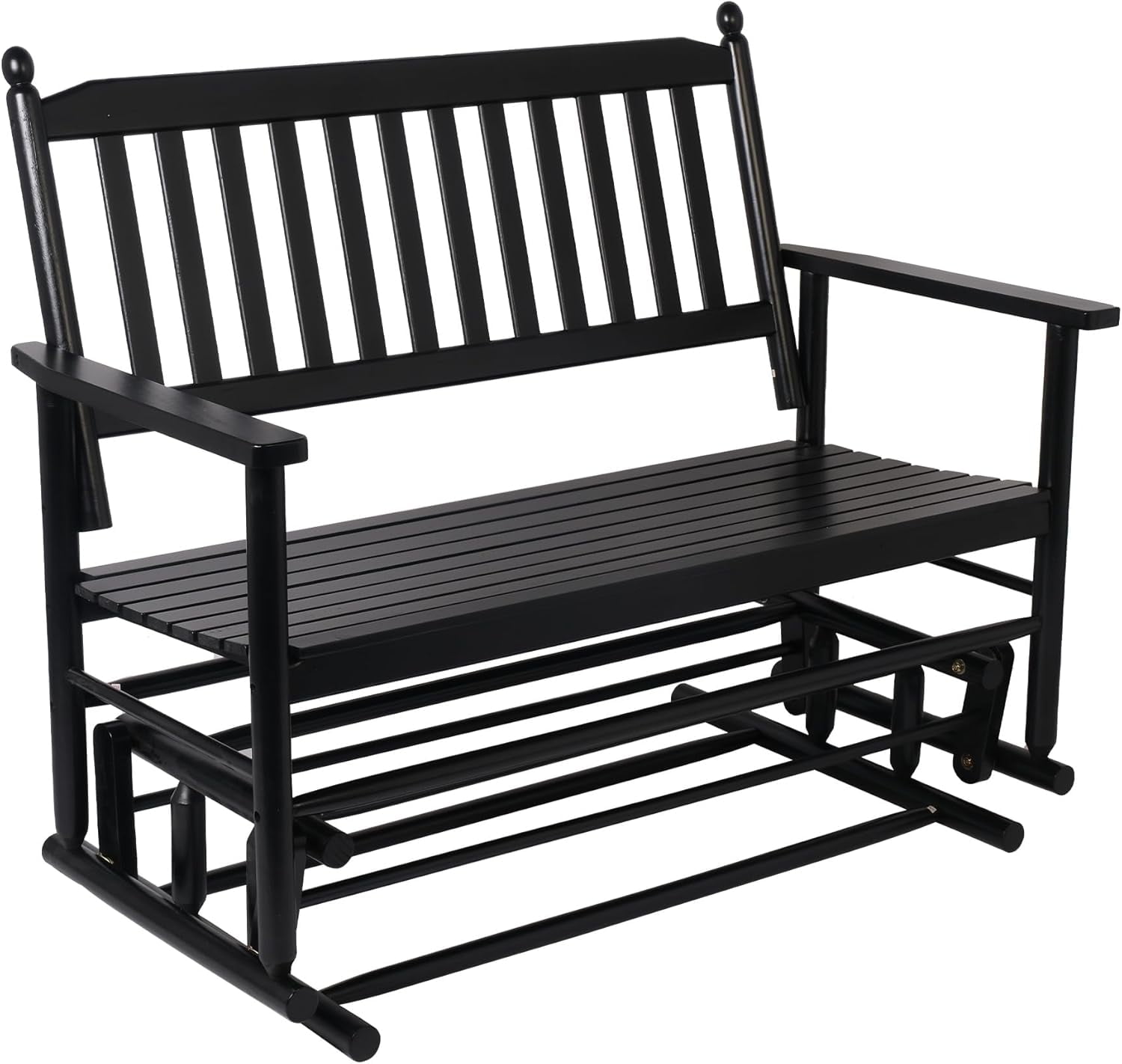 Outdoor Rocking , Wooden Double Patio Rocker Chair for 2 People ...