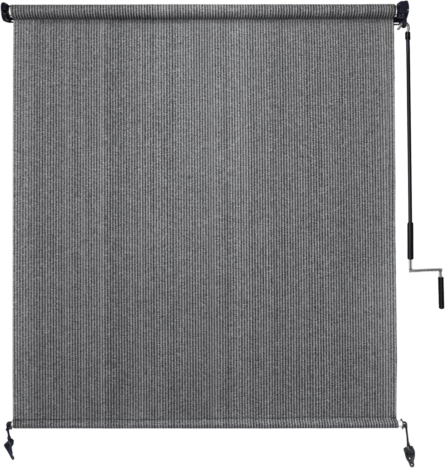 Outdoor Roller Shade 5'(W) X 6'(H), Exterior Cordless Patio Shades Roll ...