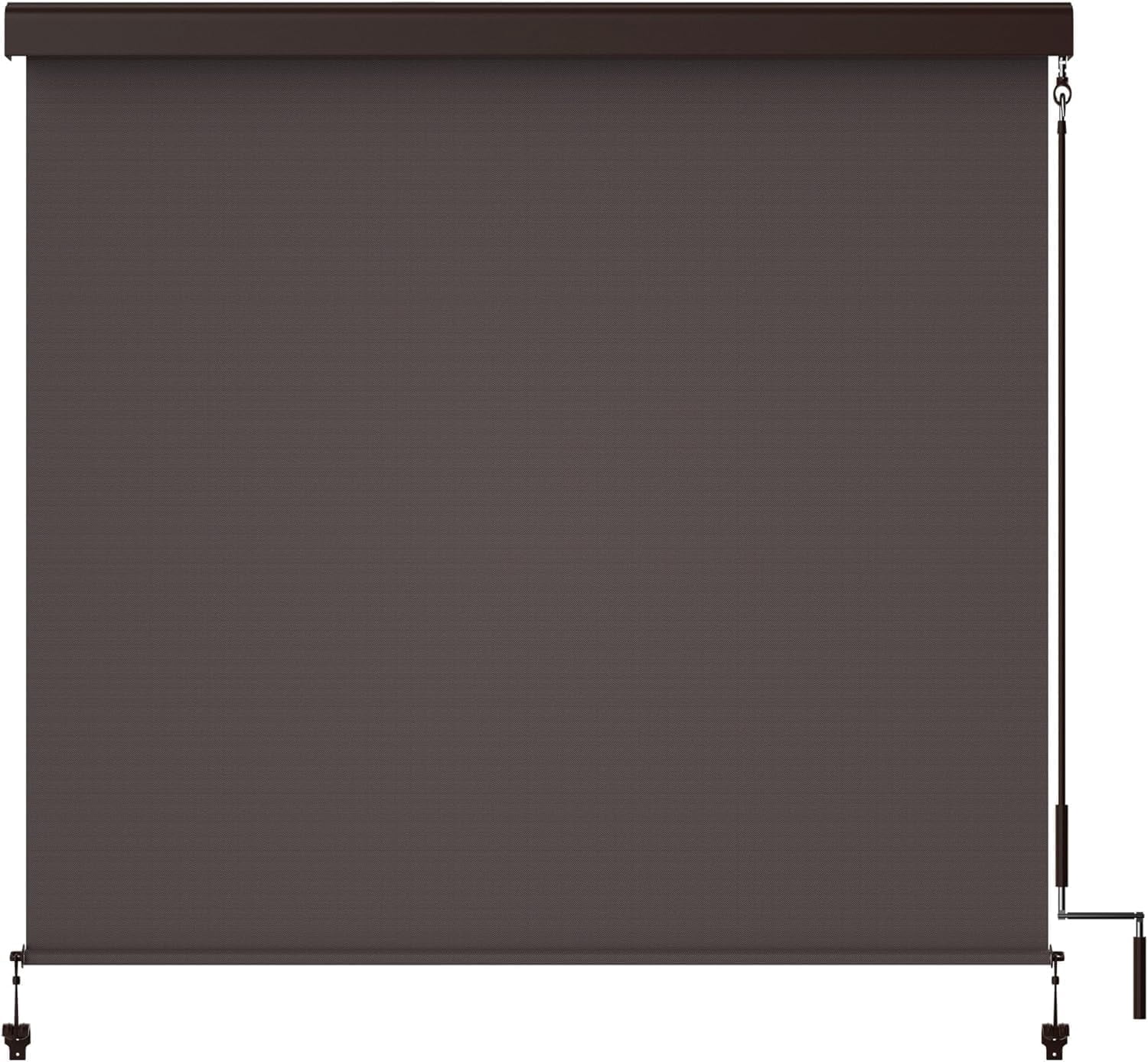 RoyalCraft Outdoor Roller Shades for Patio with Valance, Outdoor Blinds ...