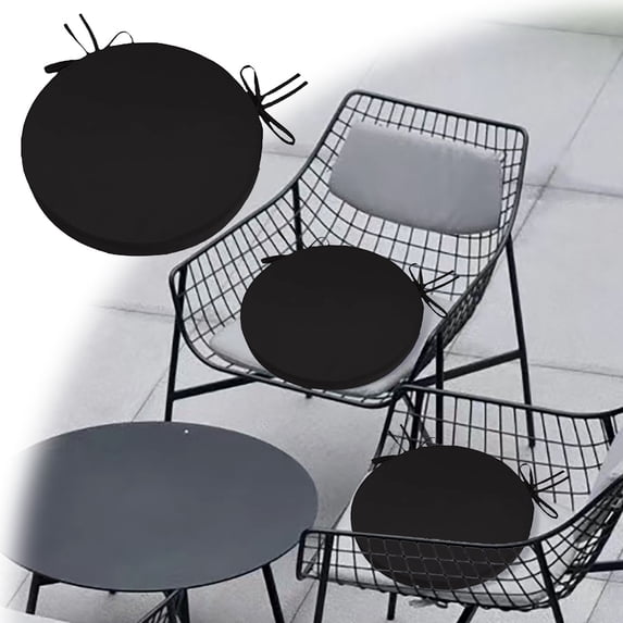 Outdoor Round Chair Cushion for Patio Furniture with Removable Washable ...