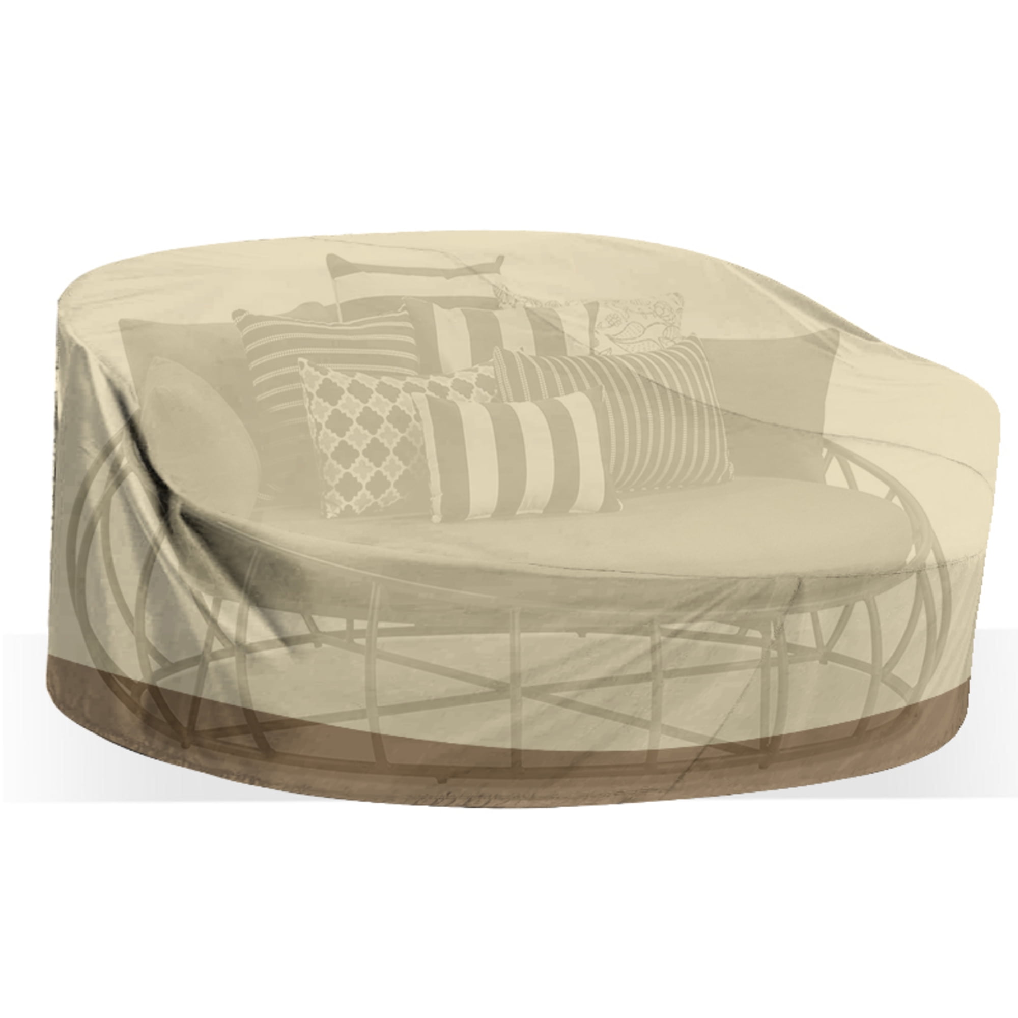 Outdoor Round Daybed Cover, 88-Inch Heavy-Duty Waterproof and UV ...