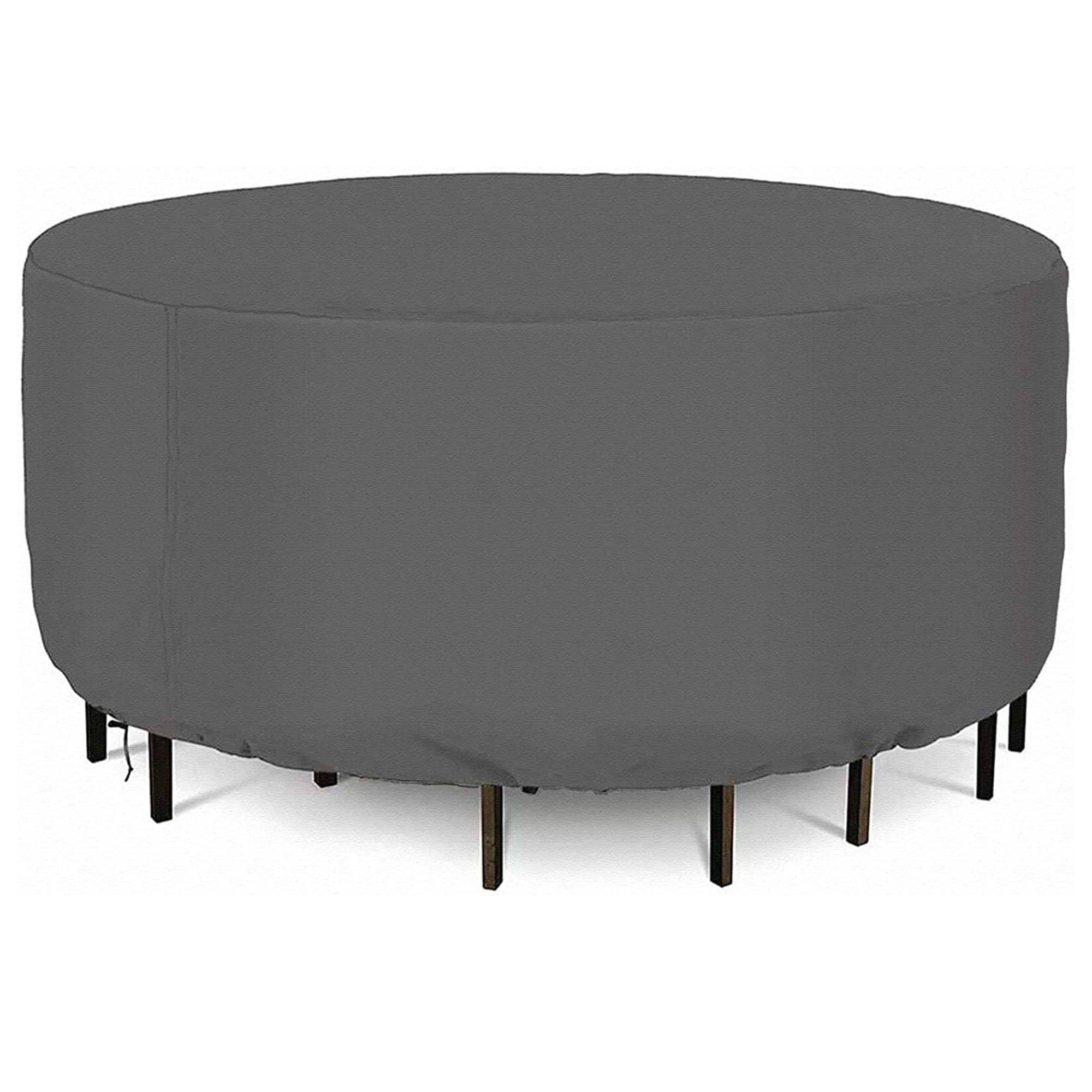 Outdoor Round Patio Table Cover for Round Dining Table Chairs Set - 60 ...