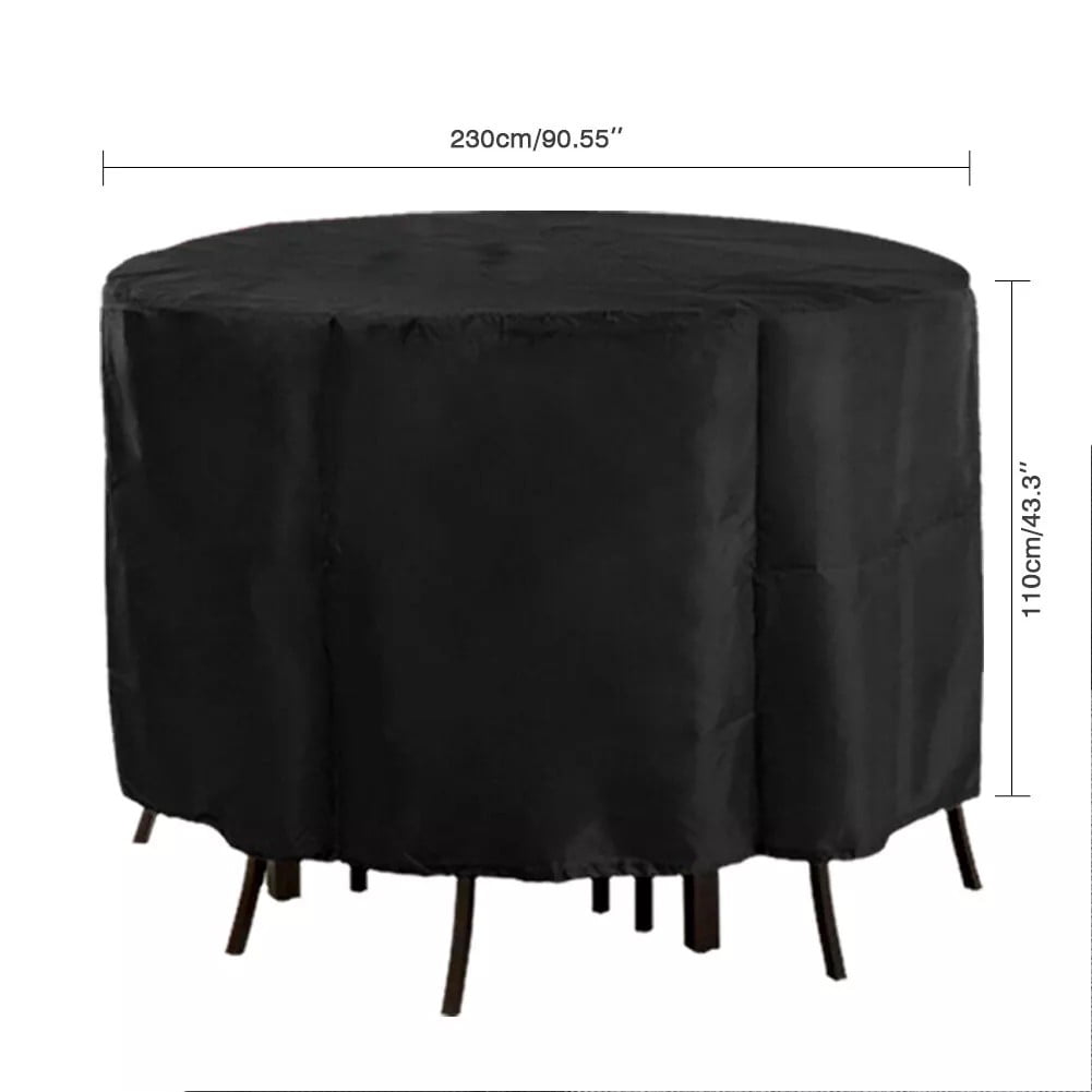 Outdoor Round Table Cover Patio Furniture Covers Garden Table Cover ...