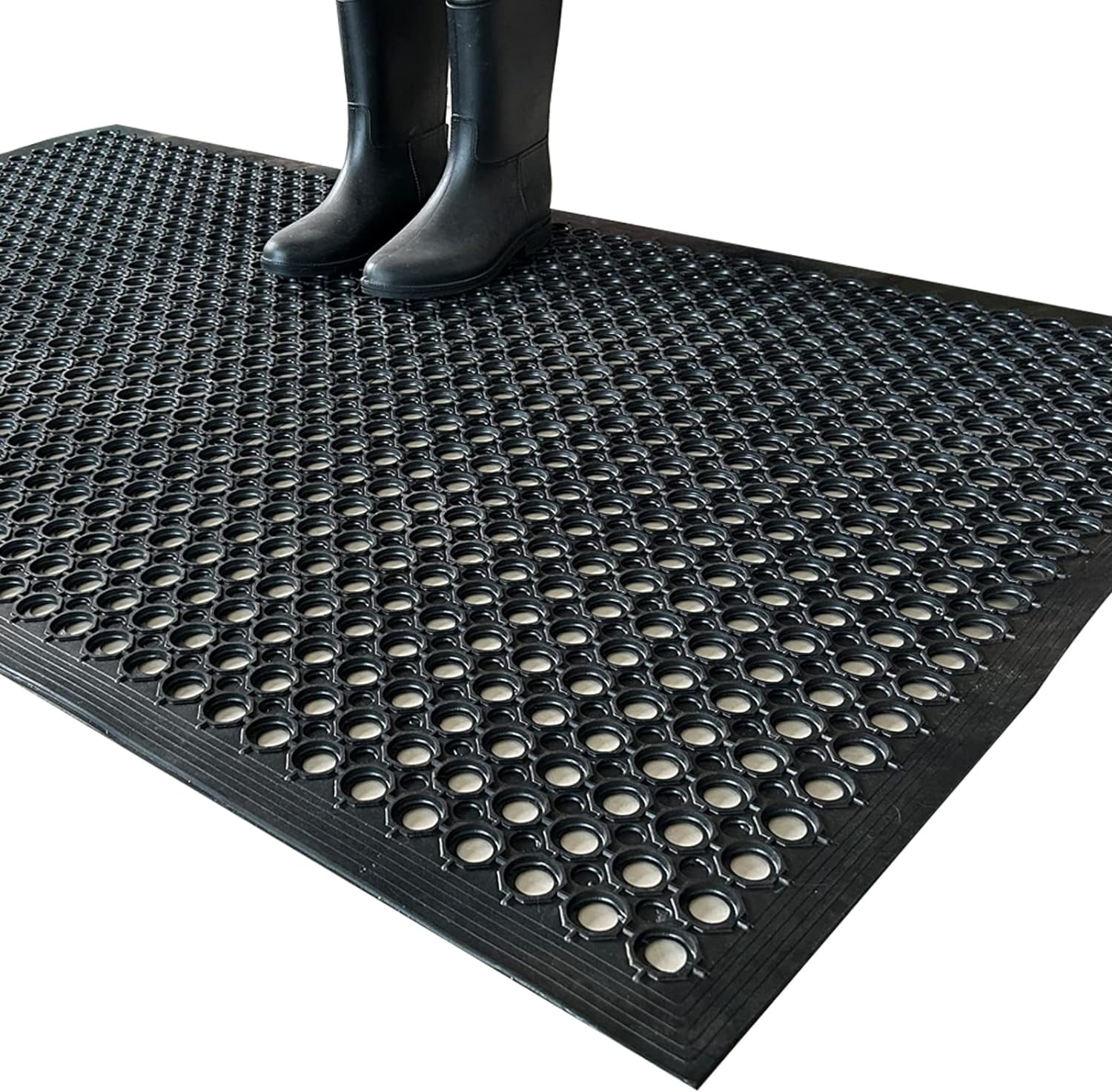 Outdoor Rubber Floor Mats Anti Slip Restaurant Commercial Kitchen Mat Rubber Drainage Mat 60 x ...
