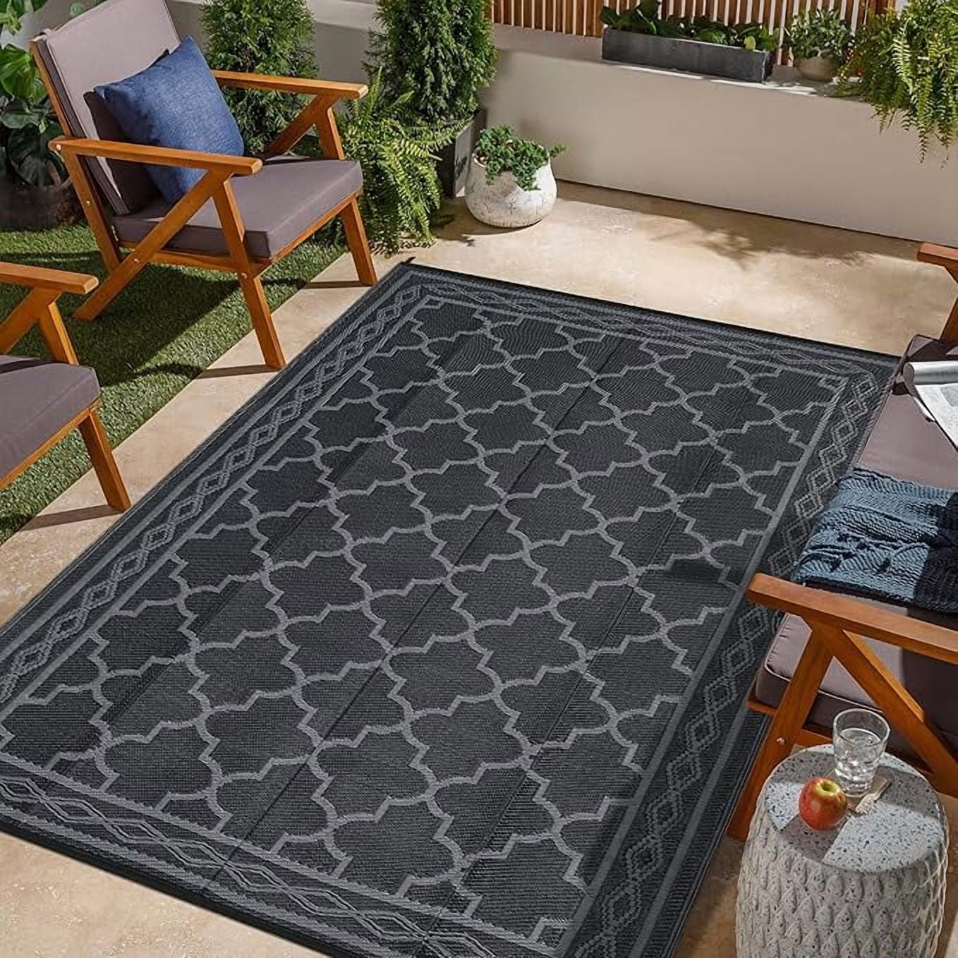 Outdoor Rug 10x20 Reversible Mats, Plastic Straw Rug, Large Floor Mat ...