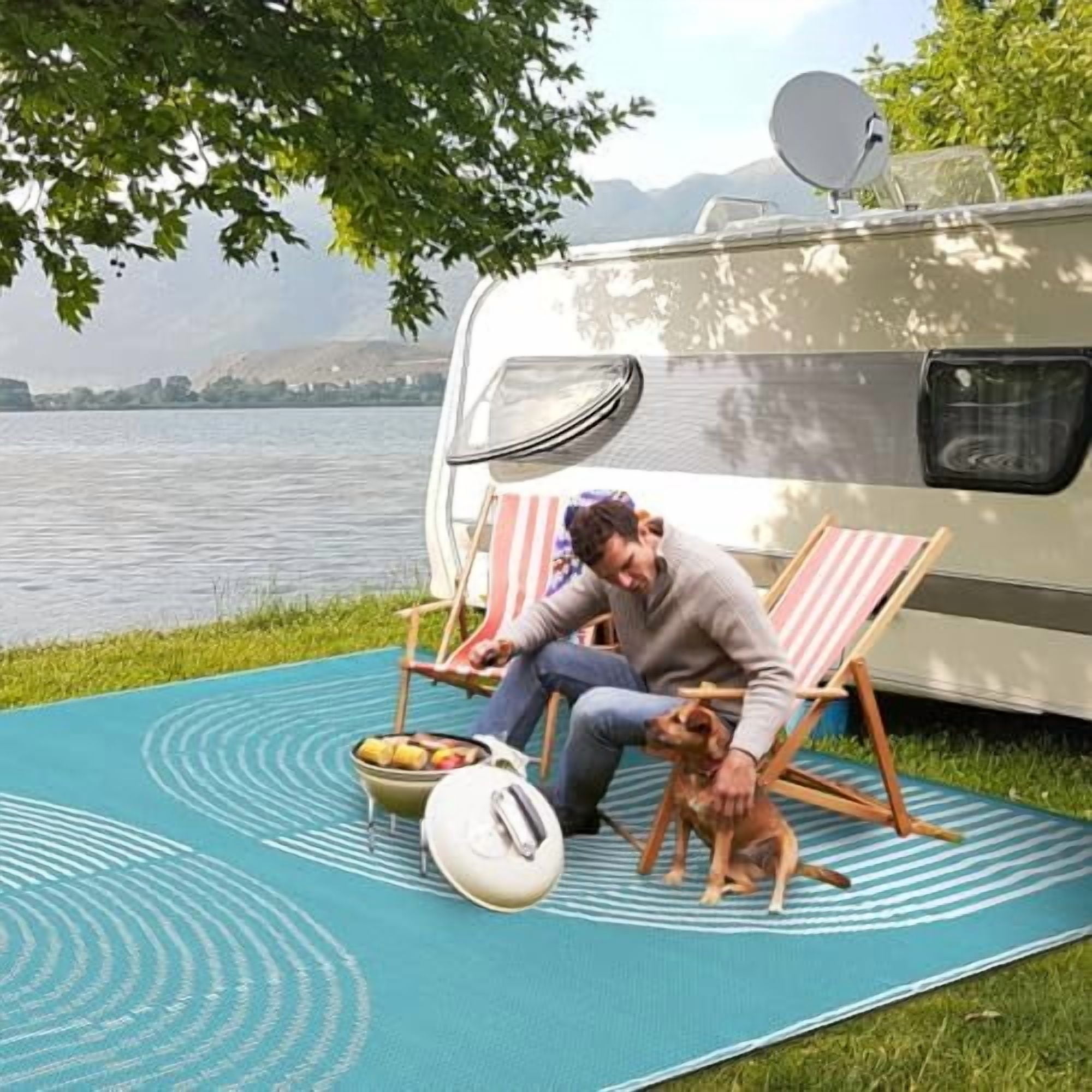 Outdoor Rug 8x10 for Waterproof Reversible Plastic Straw Camping Rugs ...