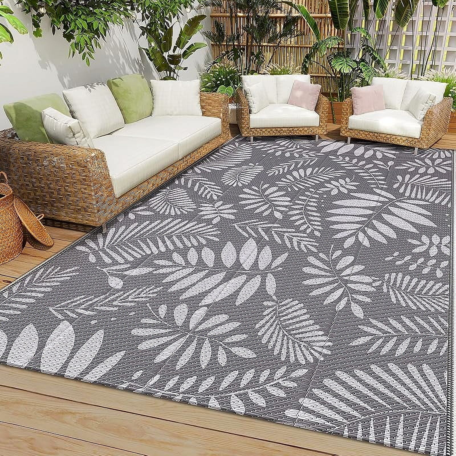 Outdoor Rug, Patio Rug, Plastic Straw Camping Rugs, Large Waterproof ...