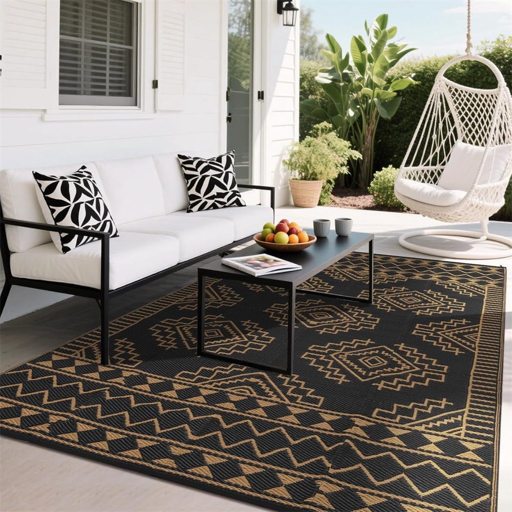 Outdoor Rug for Patio Waterproof 8×10ft/9×12ft/9×18ft Outdoor ...