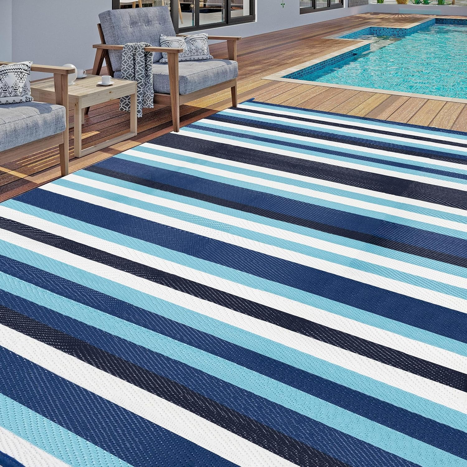 Outdoor Rug for Patios Clearance,Waterproof Mat,Large Outside Carpet ...