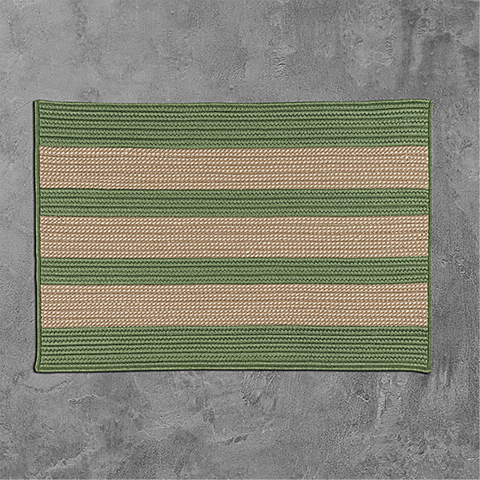 Outdoor Rug Vertical Stripes Green 10x13 - Colonial Mills-Color:Green ...