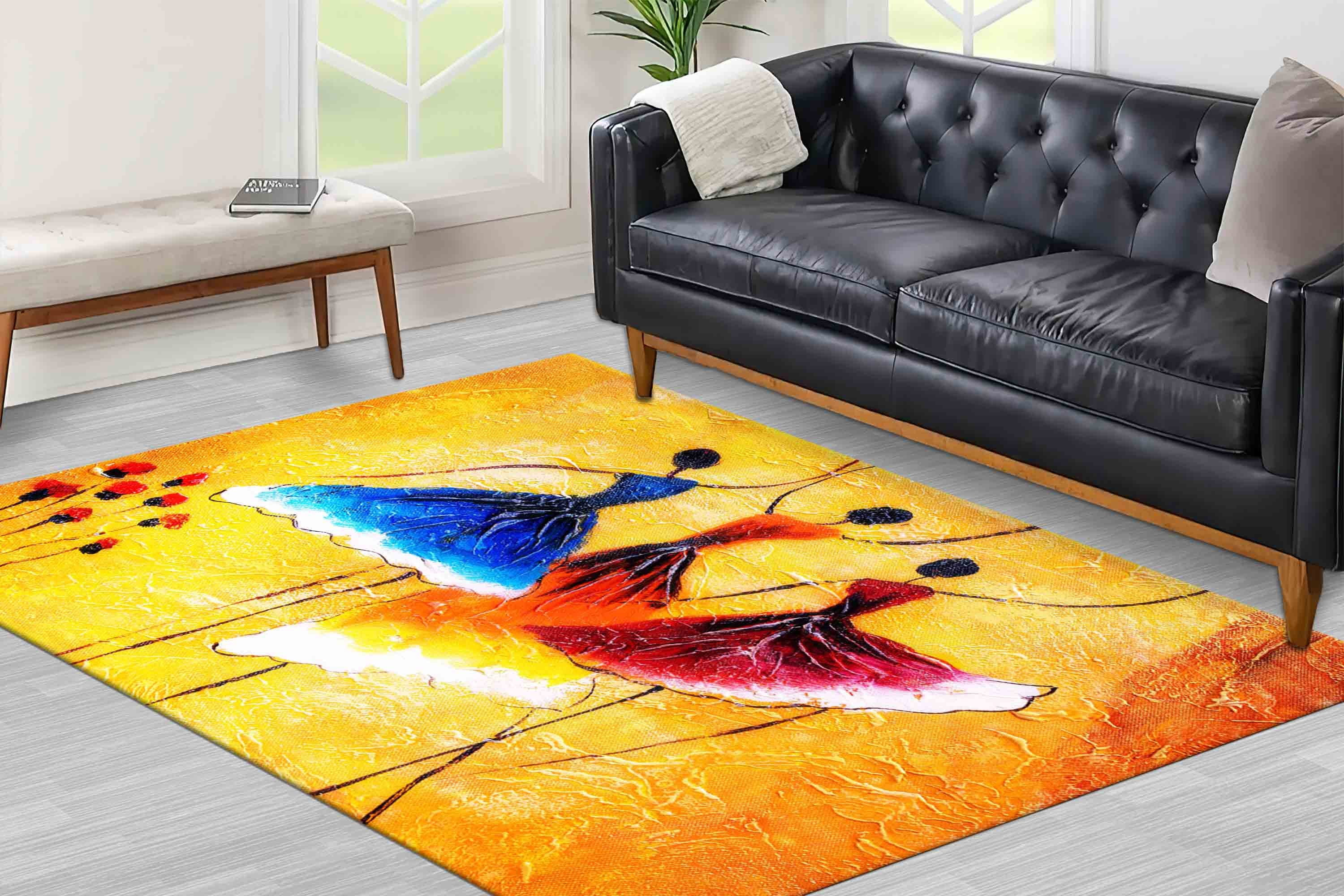 Outdoor Rugs, Red Rugs, Three Ballerinas Painting Rugs, African Woman ...