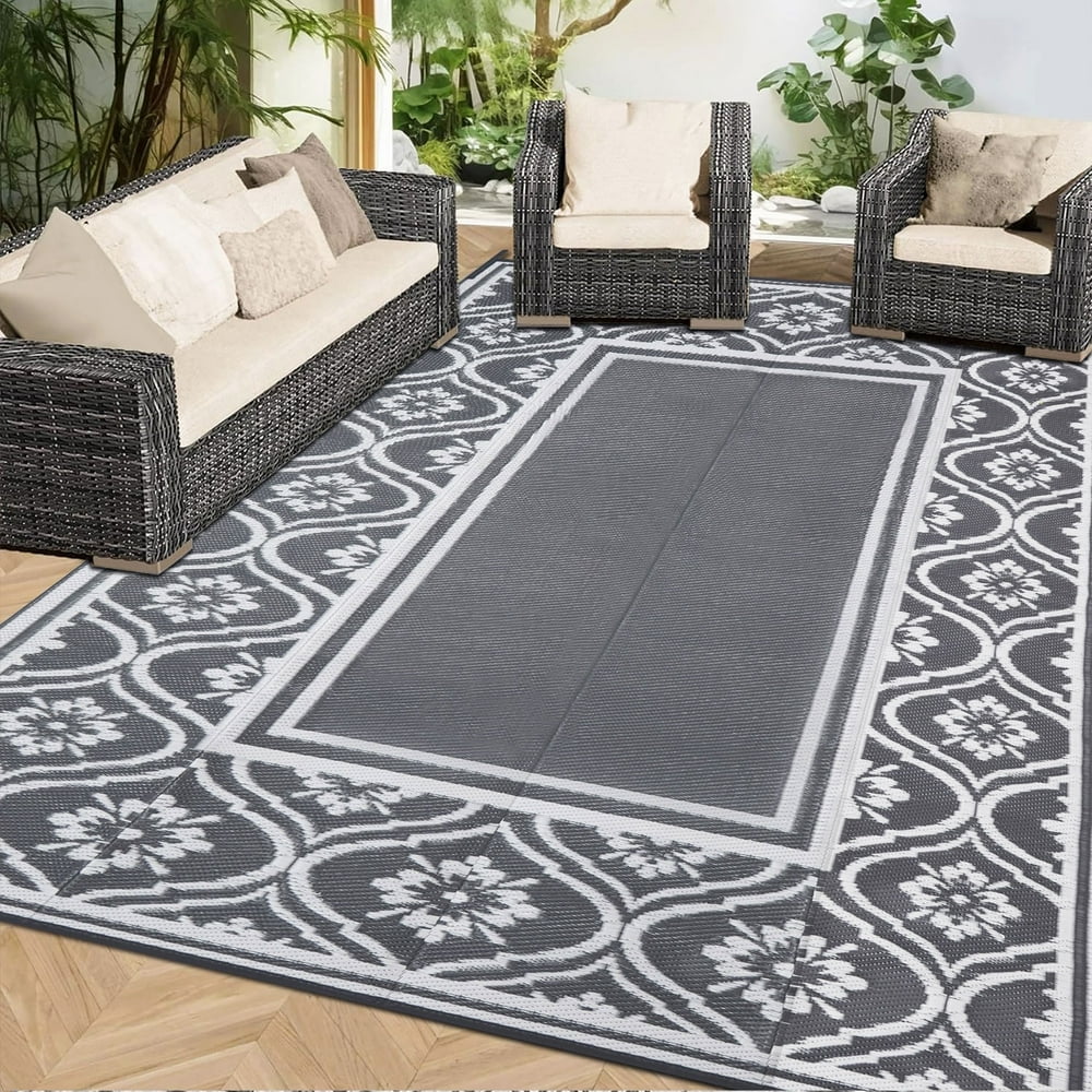 Outdoor Rugs on Sale Clearance 6‘x9‘ Waterproof Plastic Patio Rugs ...