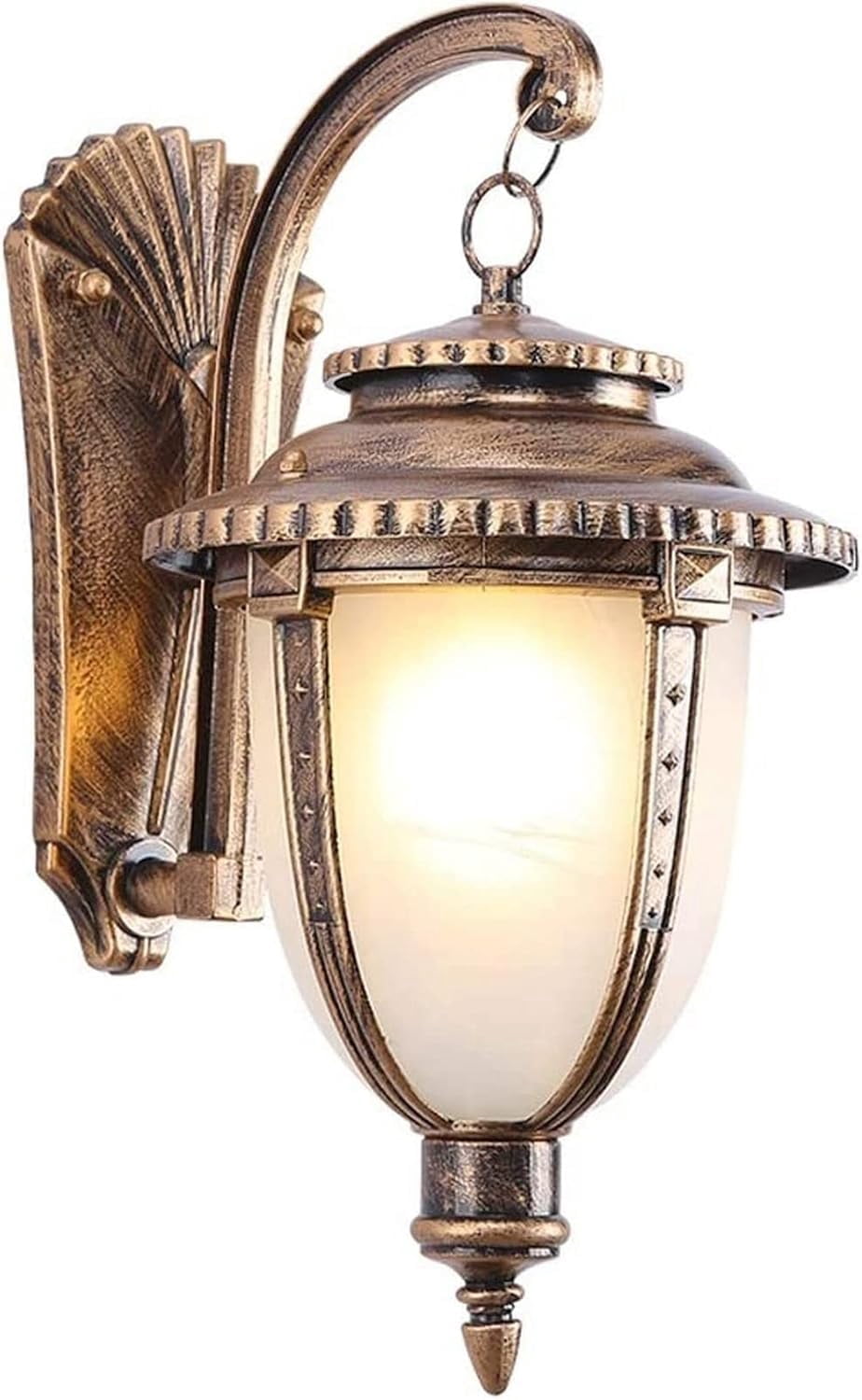 Outdoor Rustic Outdoor Lantern Die-cast Aluminum Lighting Bronze Finish ...