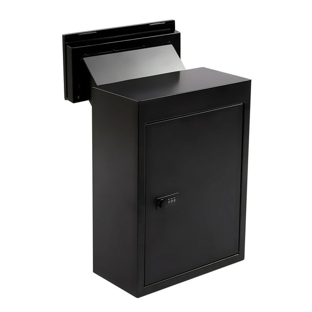 Outdoor Safe Parcel Drop Box Wall Mount Mailbox Package Delivery Box W ...