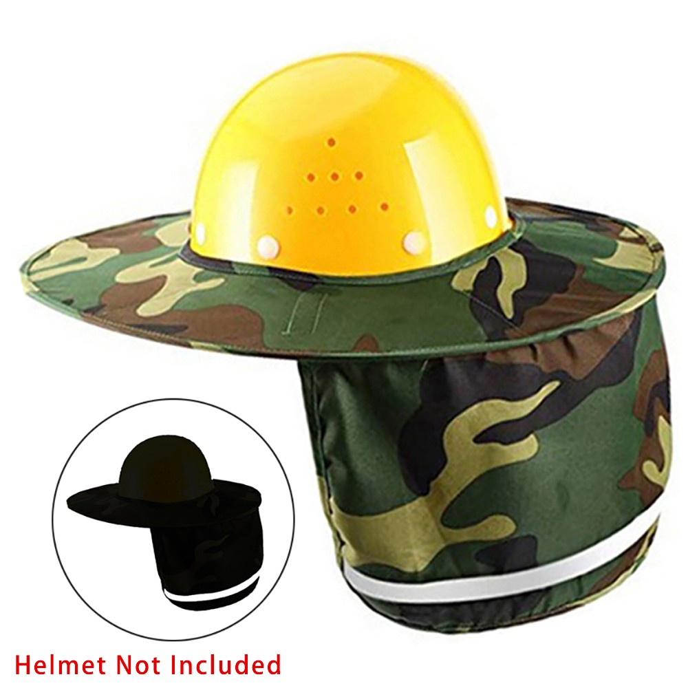 Outdoor Safety Hat Neck Shield Cover Sun Shade High Visibility ...