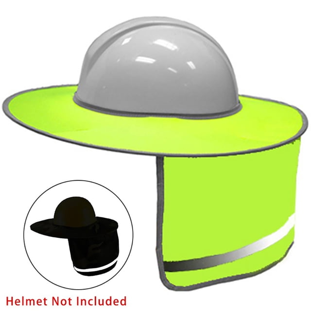 Outdoor Safety Hat Neck Shield Cover Sun Shade High Visibility ...